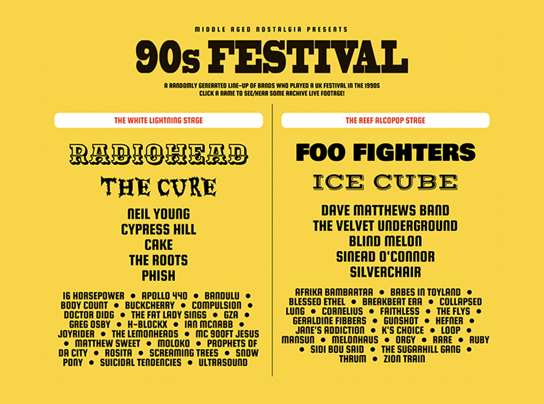 Generate Your Own 90s Music Festival Using Live Footage - WHSN